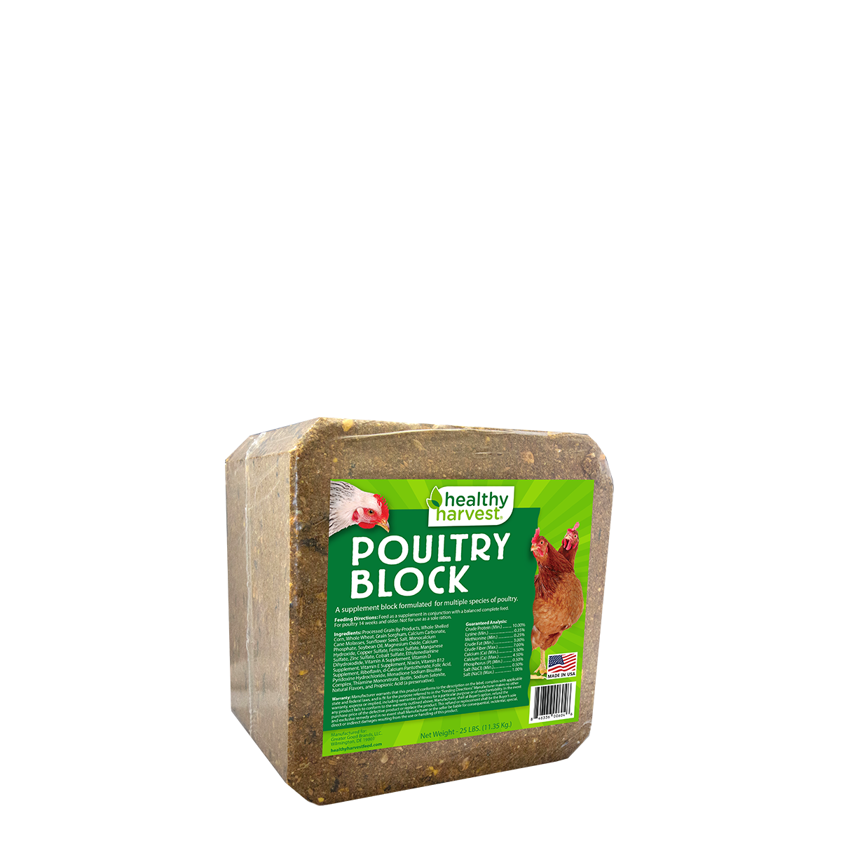 Poultry Block 25 lb Block | Healthy Harvest – Healthy Harvest Feed
