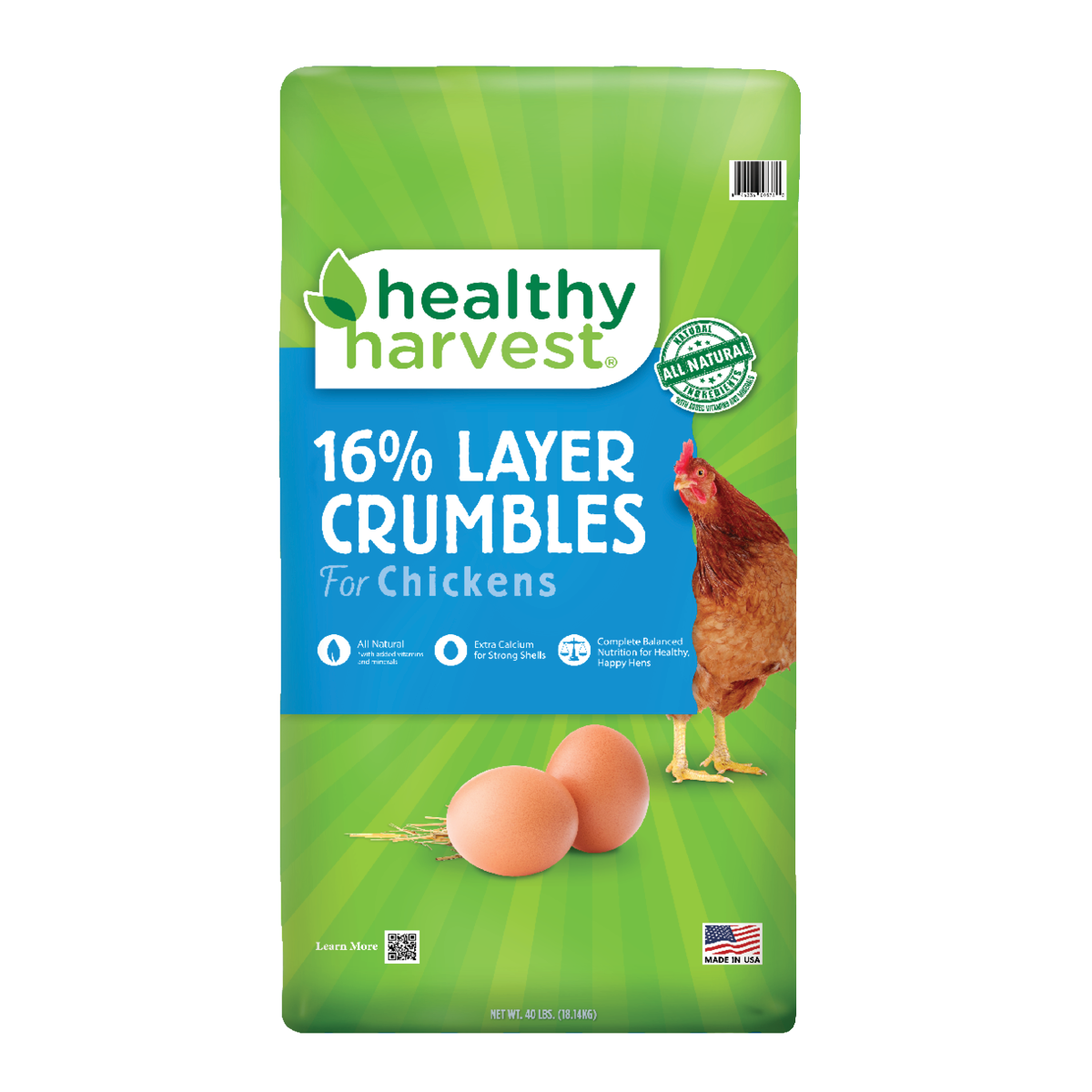 16% Layer Crumbles 40 lb Bag | Complete Feed for Chickens | Healthy ...