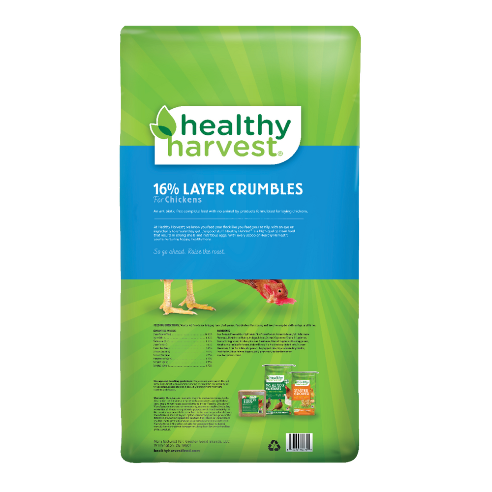 16% Layer Crumbles 40 lb Bag | Complete Feed for Chickens | Healthy ...