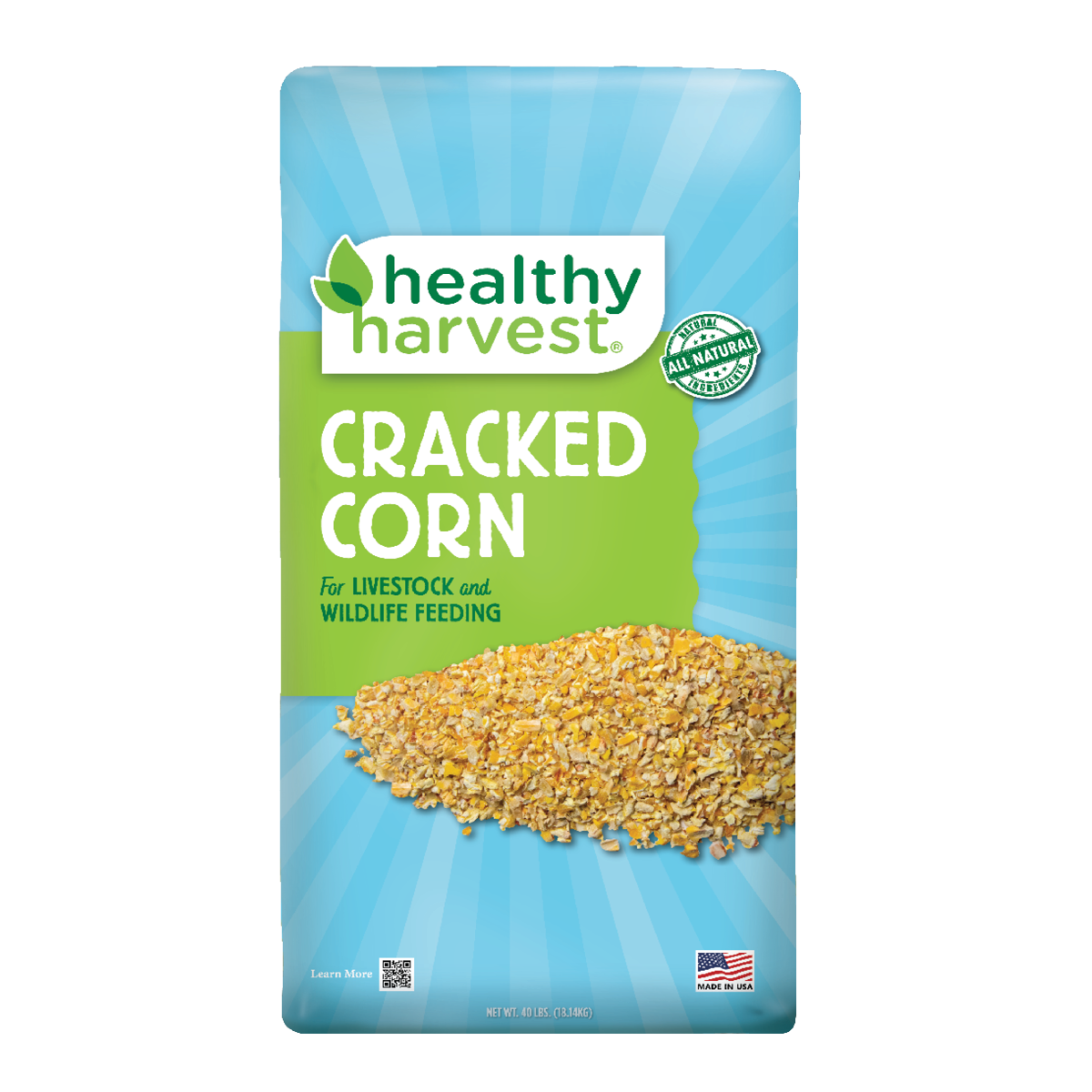 Cracked Corn 40 lb Bag | Livestock and Wildlife Feed | Healthy Harvest ...