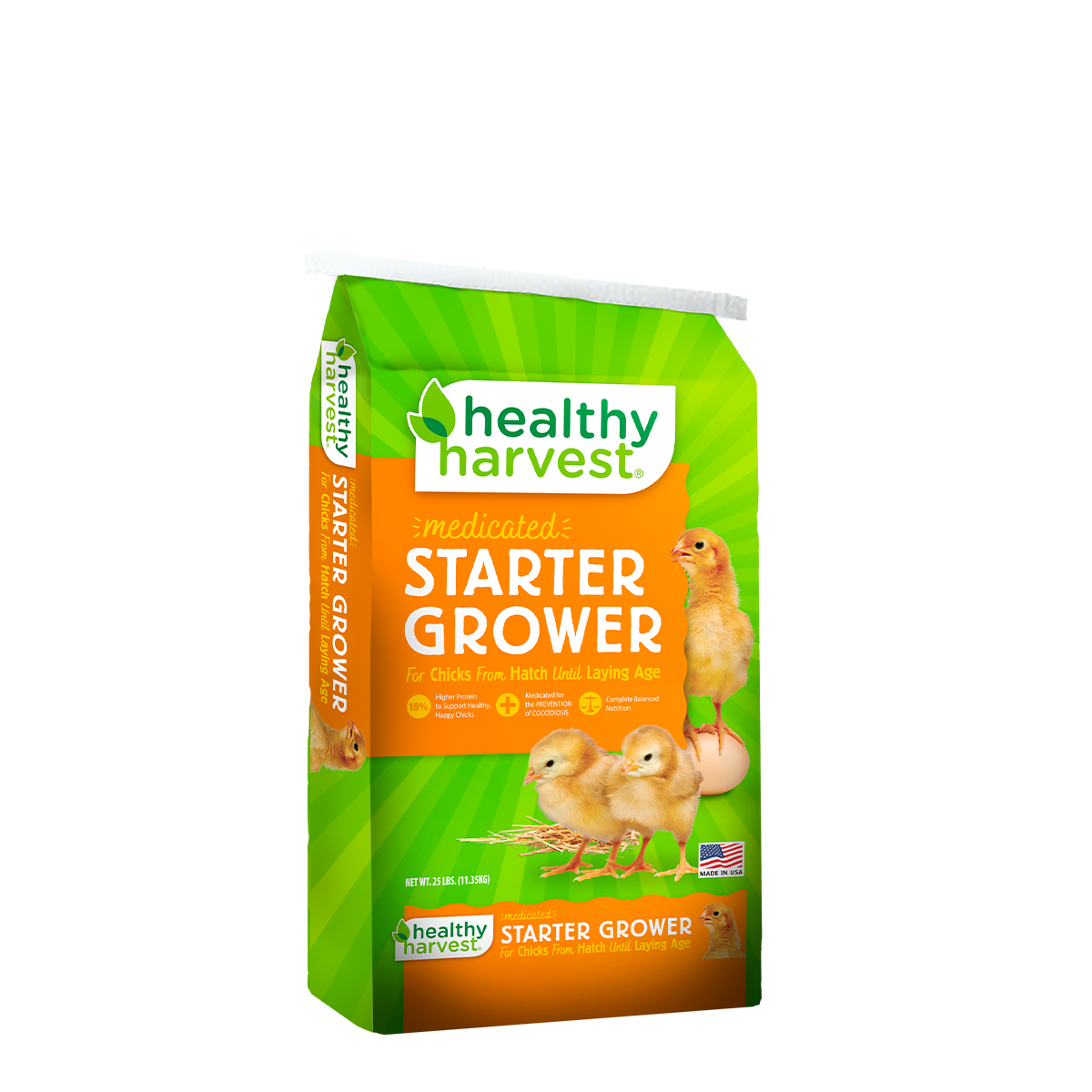 Medicated Starter/Grower | Complete Feed for Chicks | Healthy Harvest ...